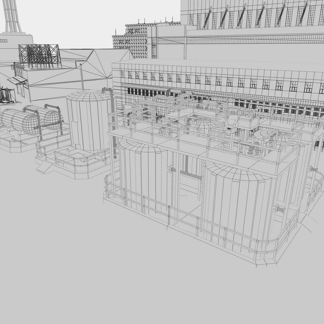 3D Model Power Station - TurboSquid 2074196