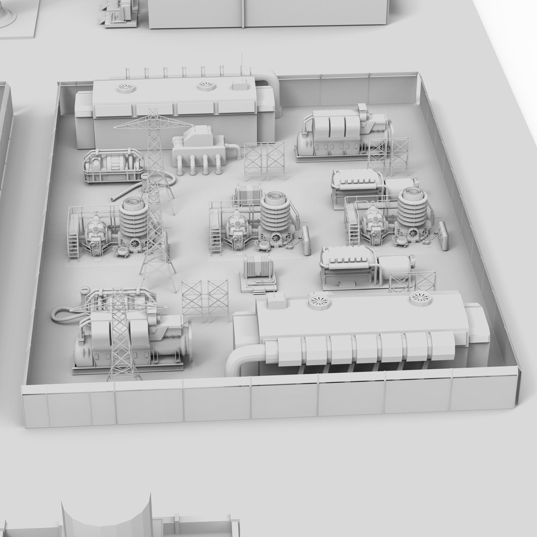 3D Model Power Station - TurboSquid 2074196