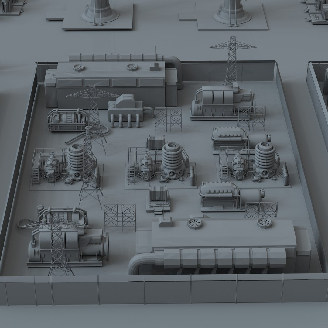 3D model Power Station - TurboSquid 2074196