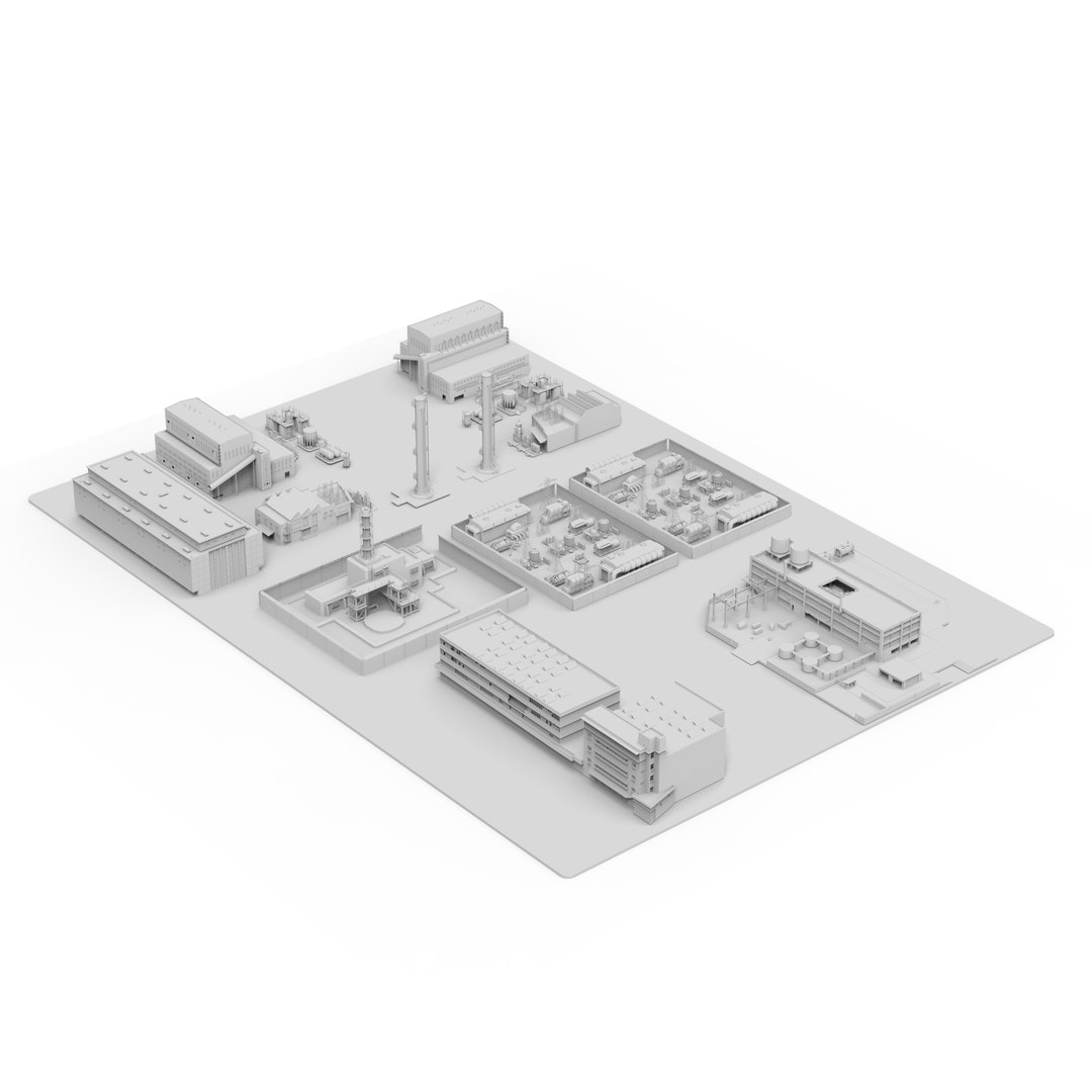 3D Model Power Station - TurboSquid 2074196