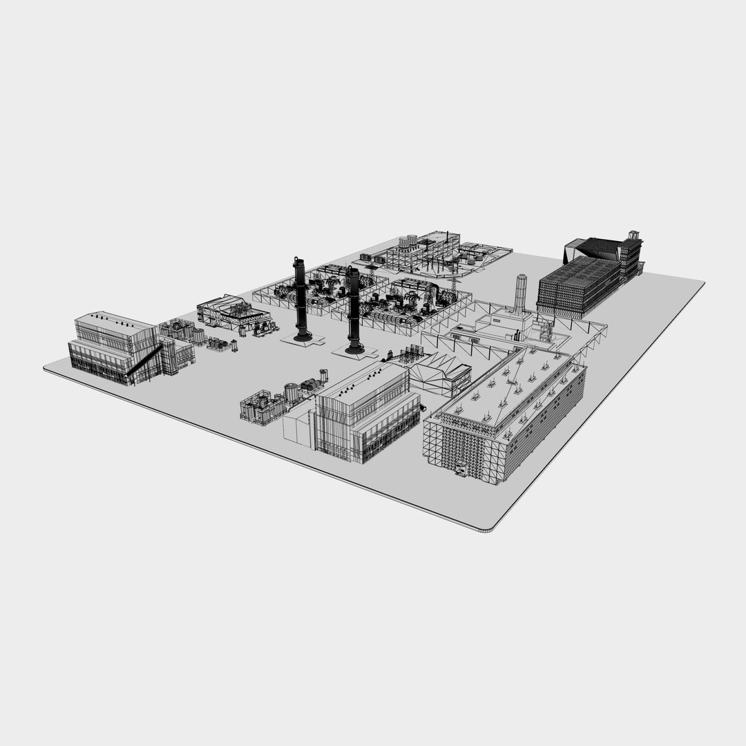 3D Model Power Station - TurboSquid 2074196