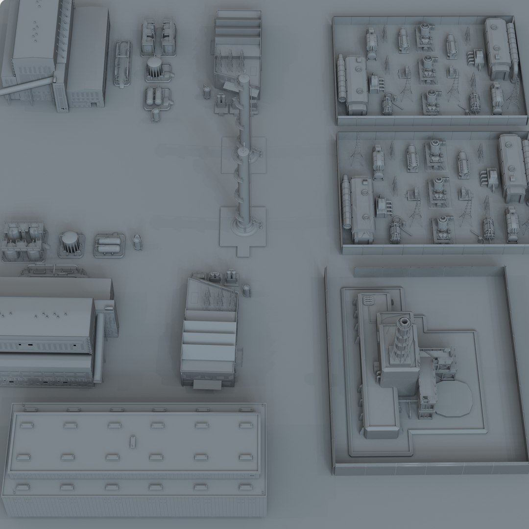 3D model Power Station - TurboSquid 2074196