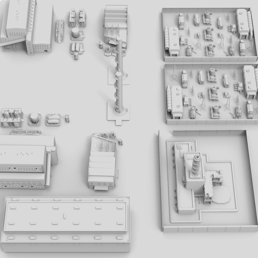 3D Model Power Station - TurboSquid 2074196