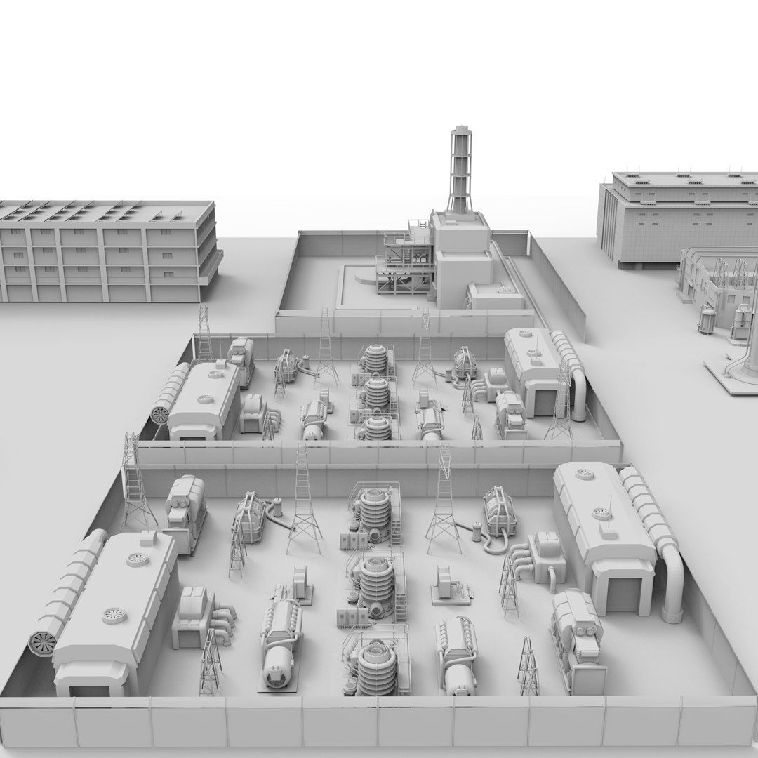 3D Model Power Station - TurboSquid 2074196
