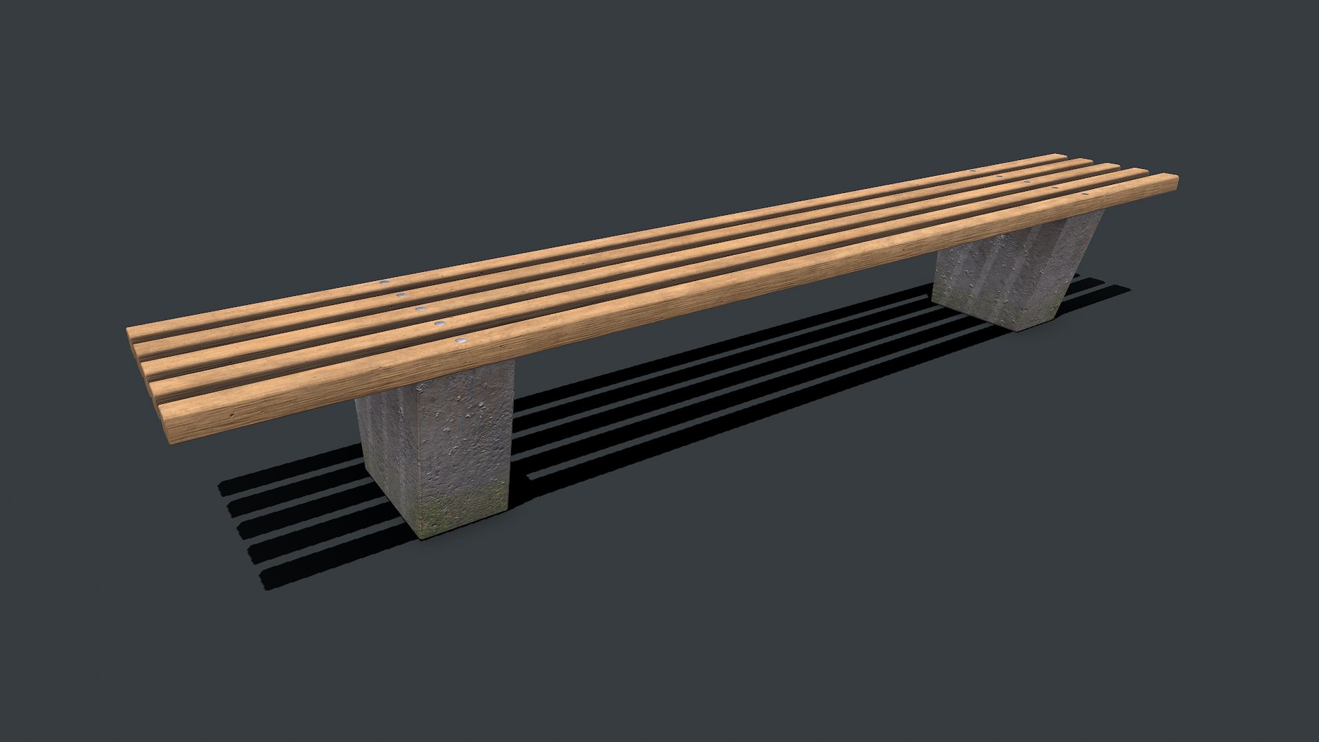 Free Outdoor Bench1 Low-poly PBR 3D Model - TurboSquid 2255511