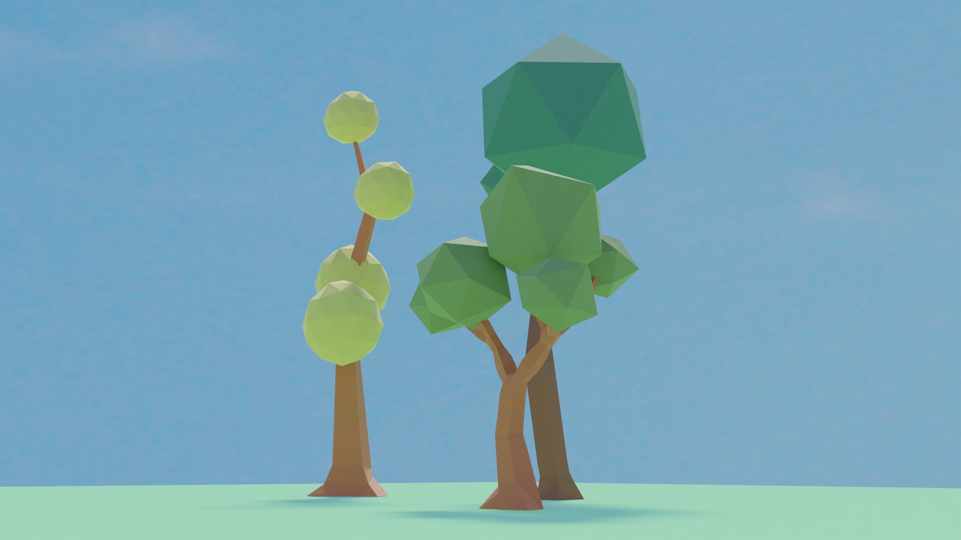3D LowpolyTrees01Blend model - TurboSquid 2181186