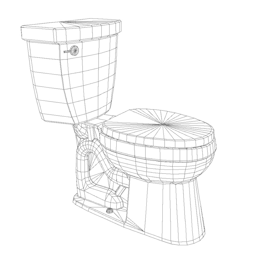 Toilet Polys Unity 3D - TurboSquid 1276998