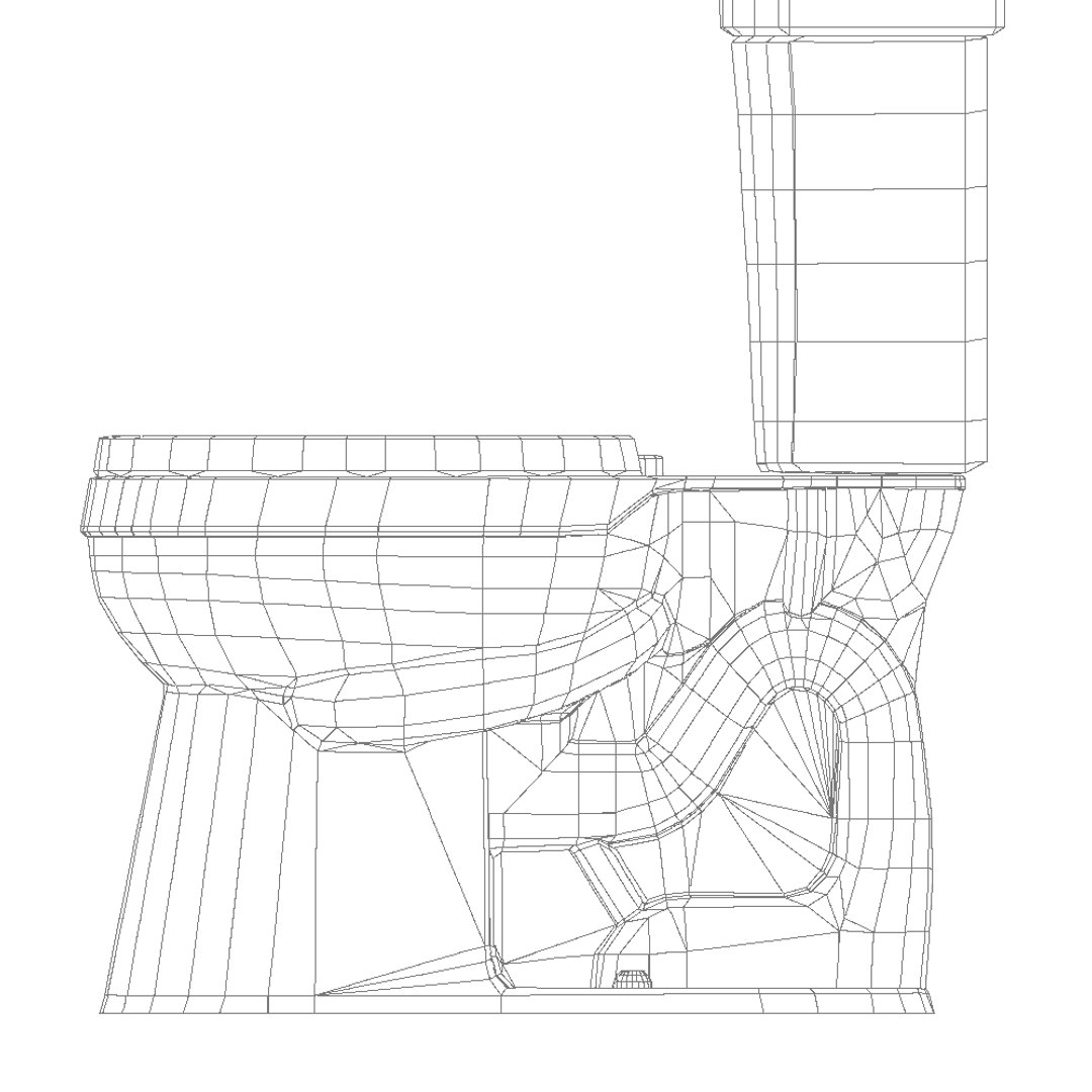 Toilet Polys Unity 3D - TurboSquid 1276998