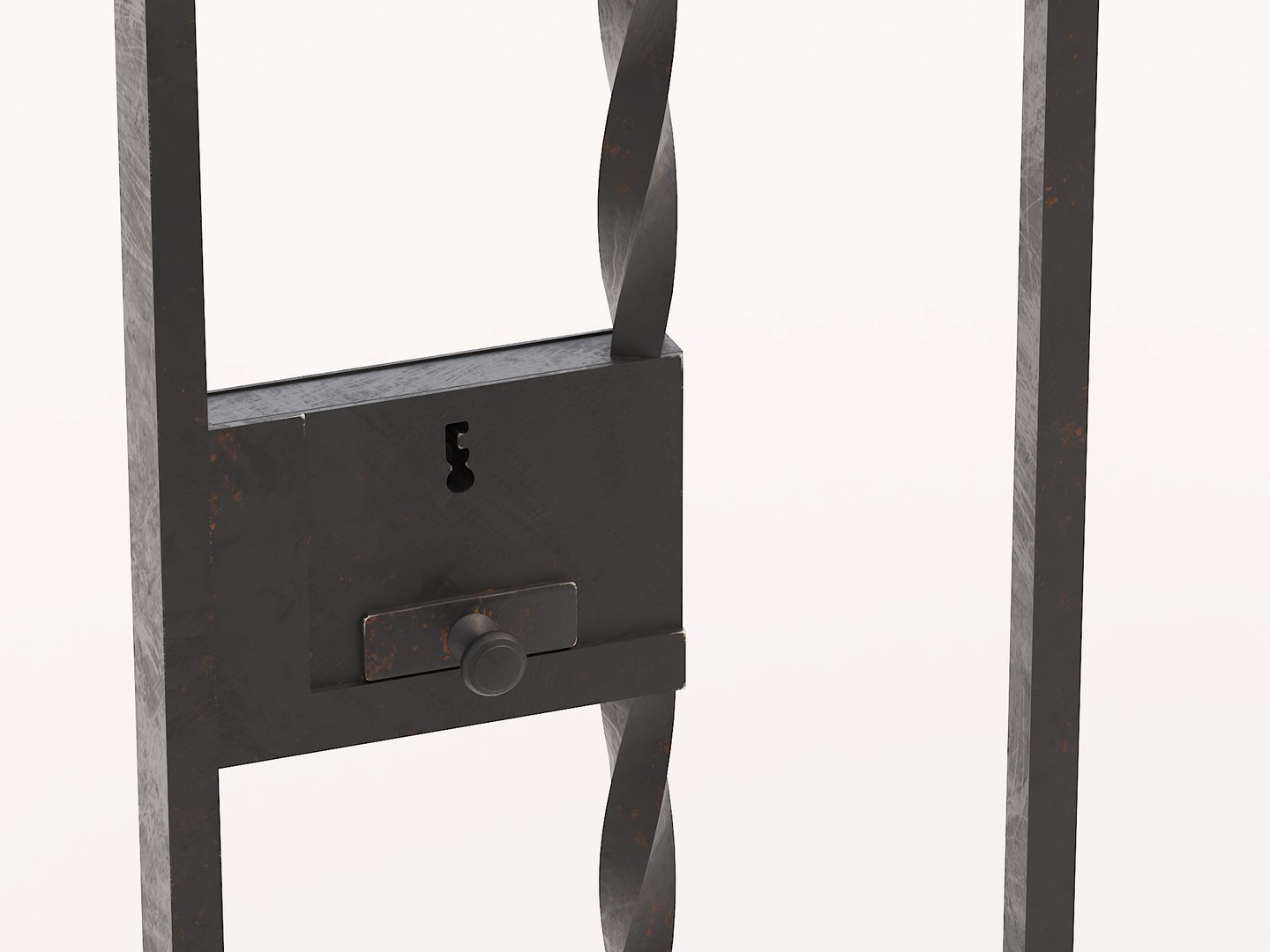Wrought Iron Gate 1 Low-poly 3D Model - TurboSquid 2143054