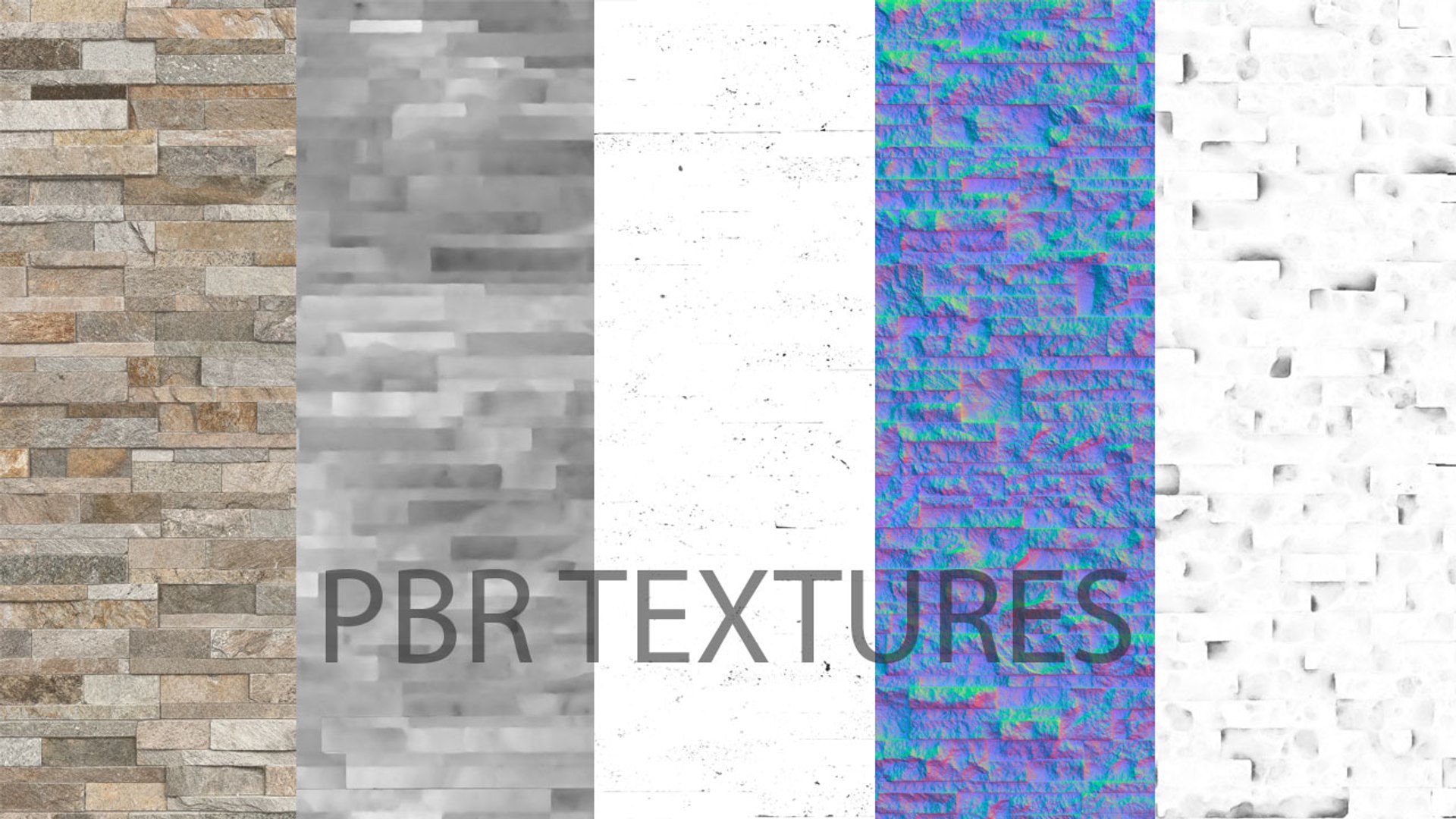 Stone Walls Collection 01 Hi-Res Textures For Architecture 3D Model ...