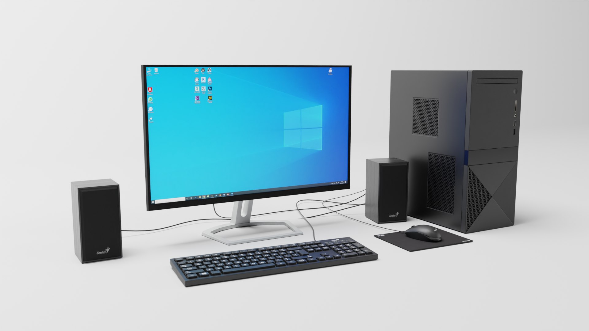 Computador Pessoal Lowpoly Modelo 3D - TurboSquid 1663920