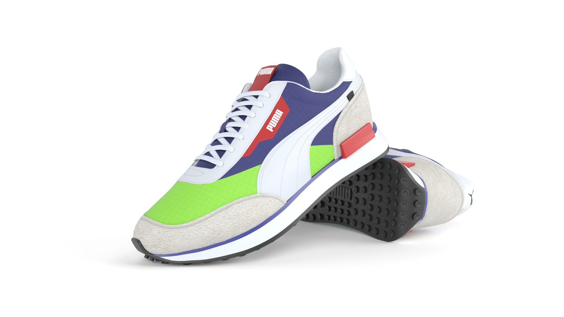 3D PUMA Future Rider Play Vintage Sneakers Model - TurboSquid 1960766