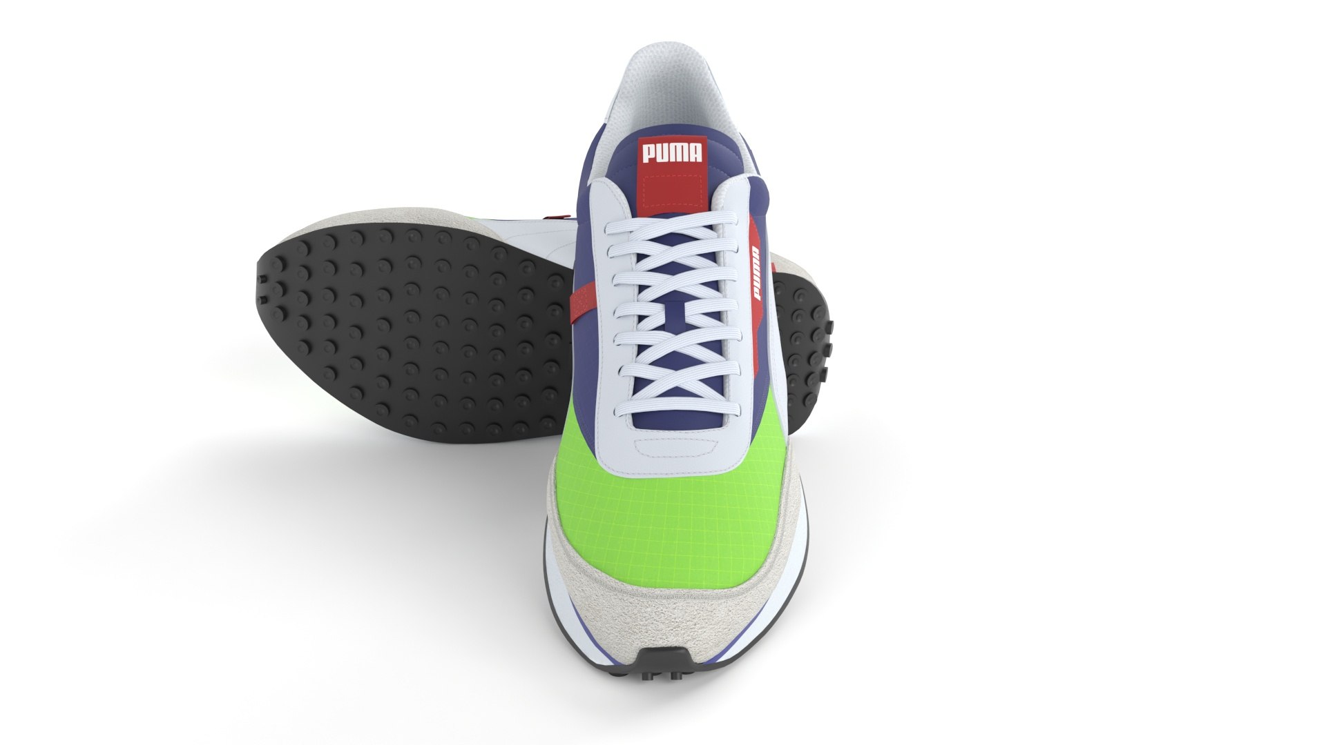3D PUMA Future Rider Play Vintage Sneakers Model - TurboSquid 1960766
