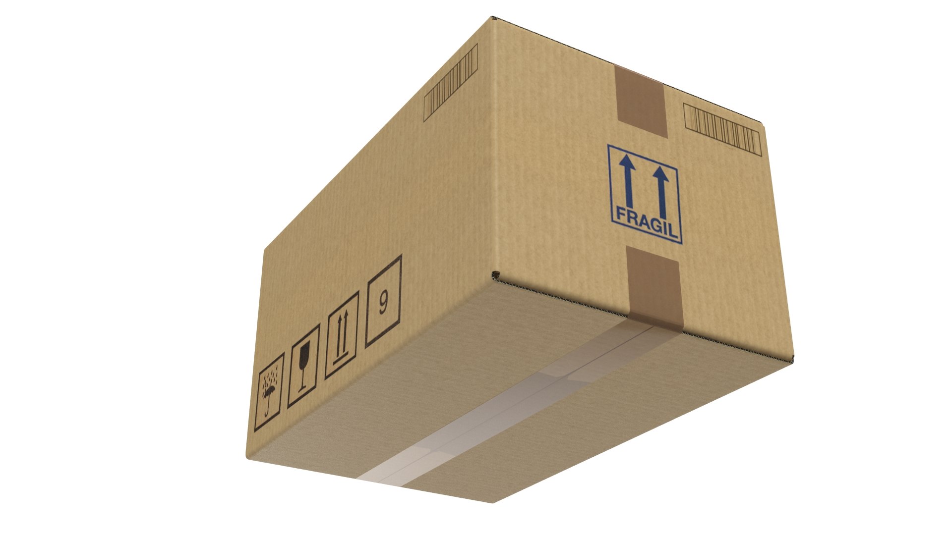 3D Real Cardboard Box Model - TurboSquid 1573059