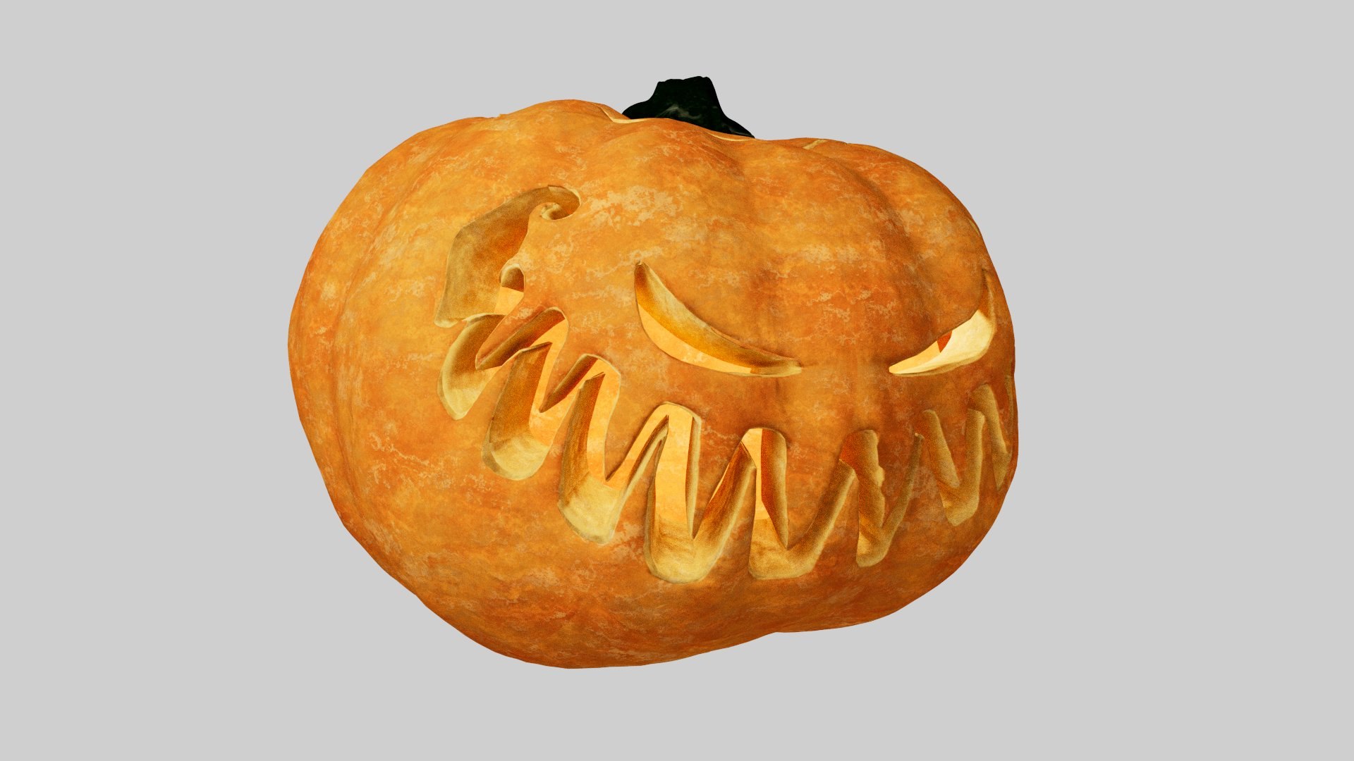 3D Halloween Pumpkin Jack-o-lanterns - TurboSquid 2293629