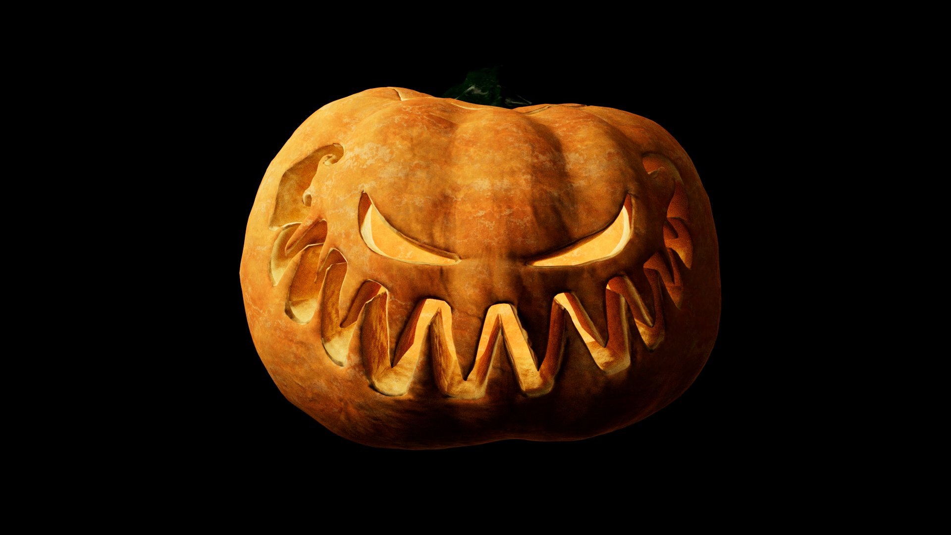 3D Halloween Pumpkin Jack-o-lanterns - TurboSquid 2293629