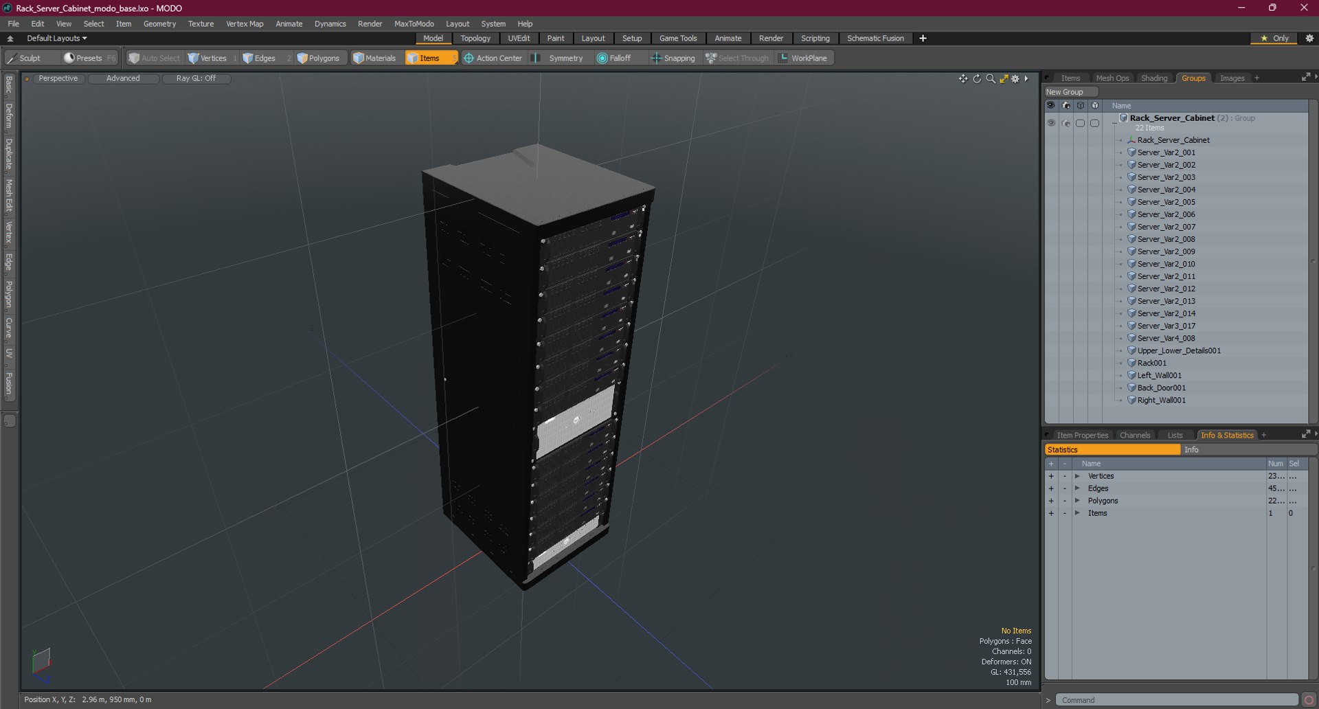 3D Model Rack Server Cabinet - TurboSquid 2261383