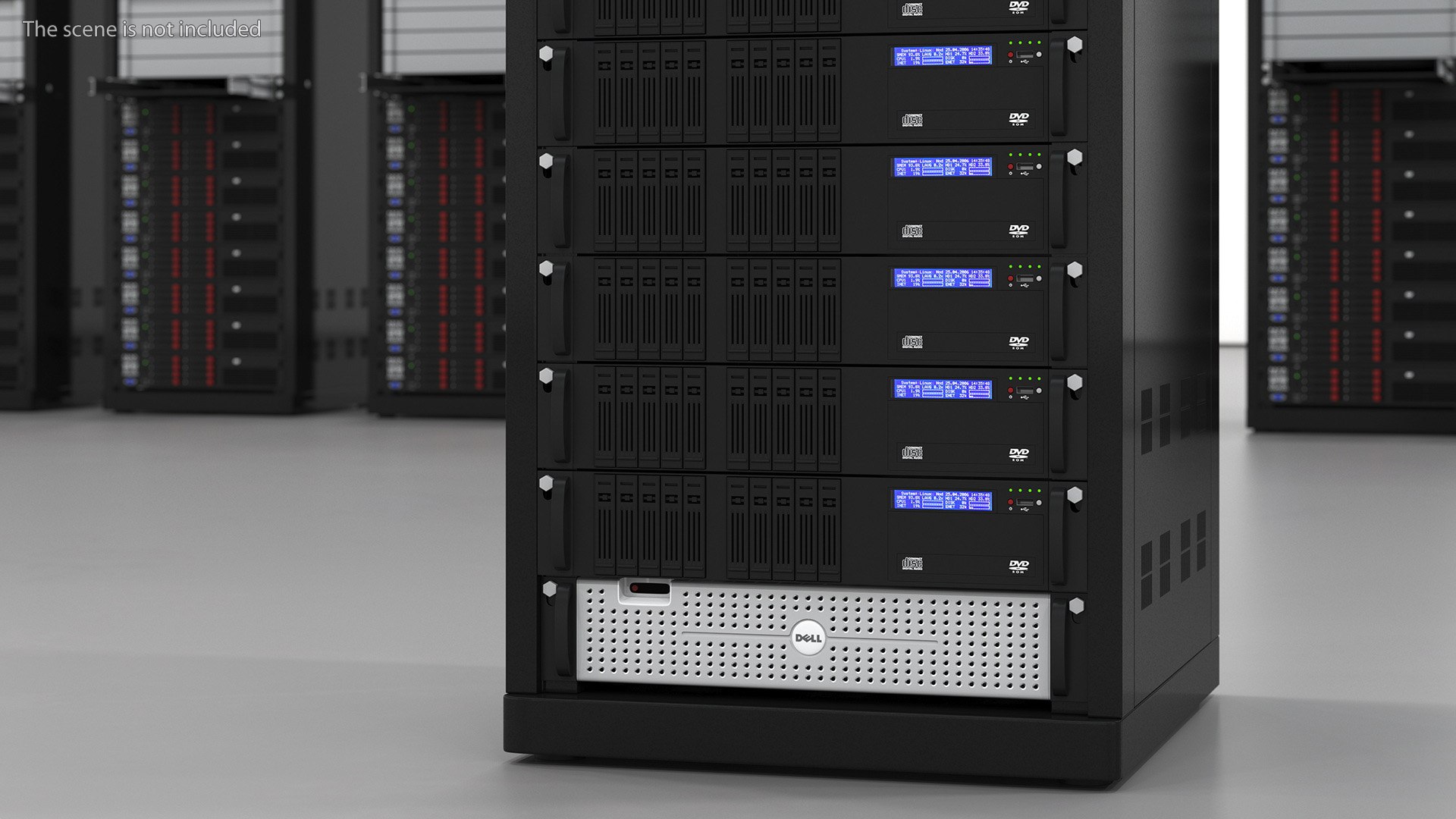 3D Model Rack Server Cabinet - TurboSquid 2261383