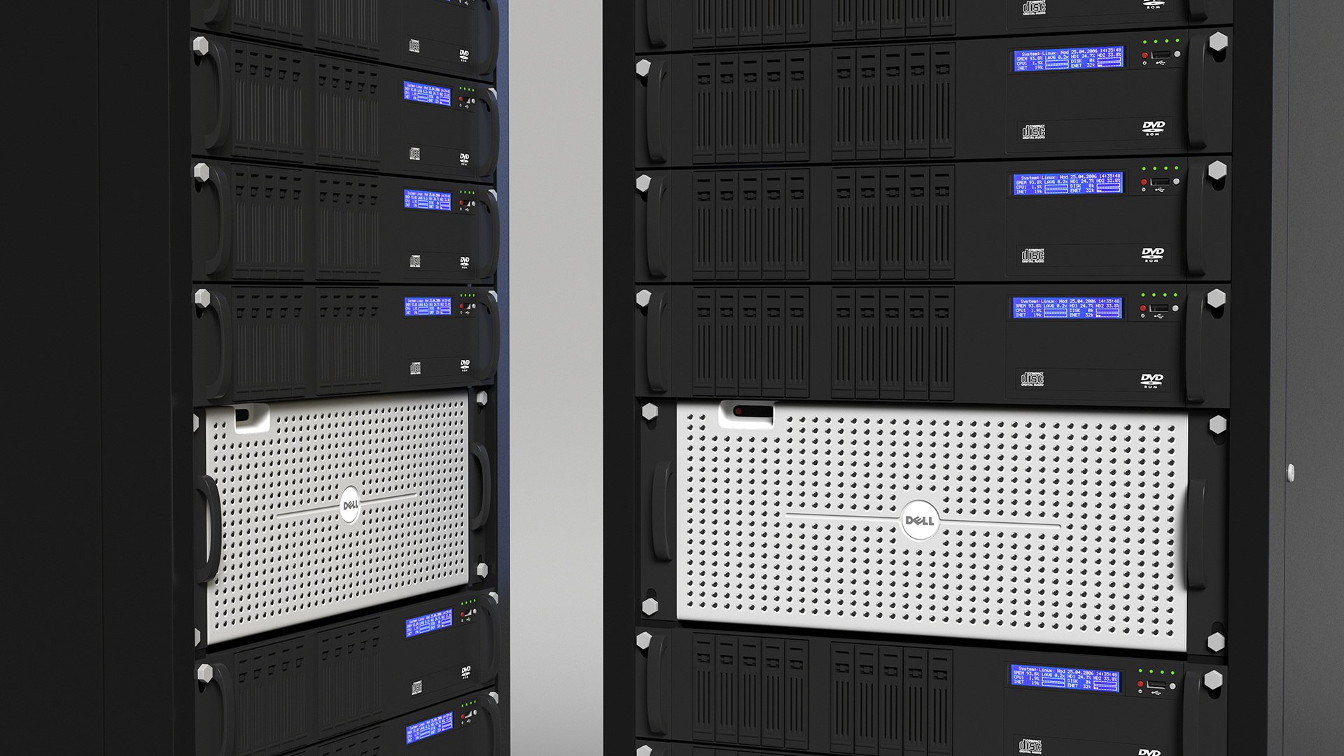 3D Model Rack Server Cabinet - TurboSquid 2261383