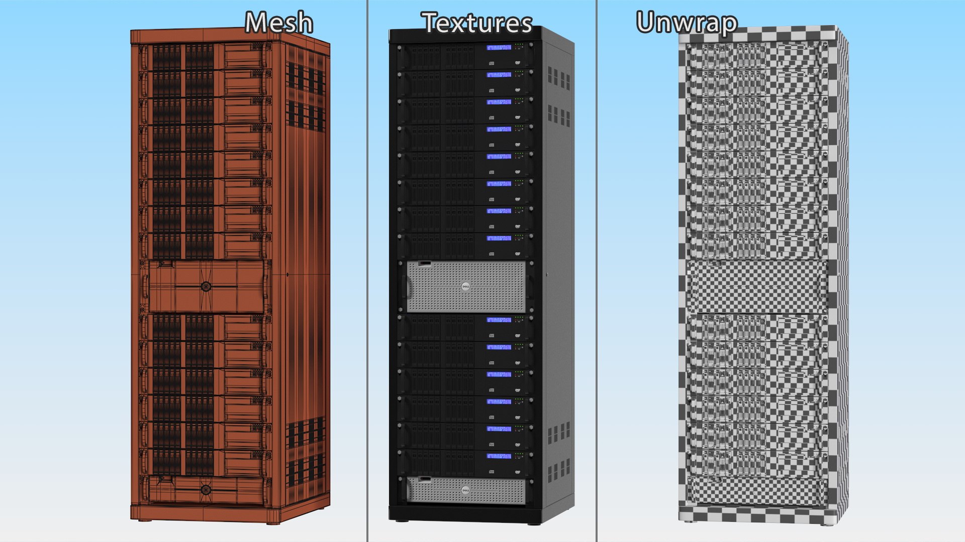 3D Model Rack Server Cabinet - TurboSquid 2261383