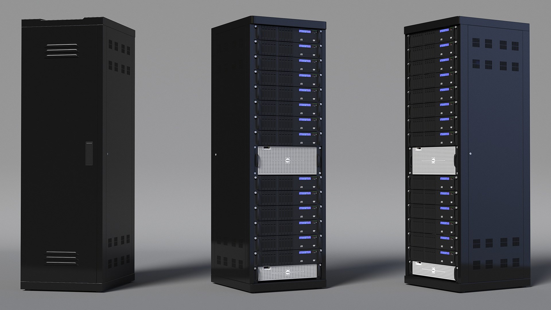 3D Model Rack Server Cabinet - TurboSquid 2261383