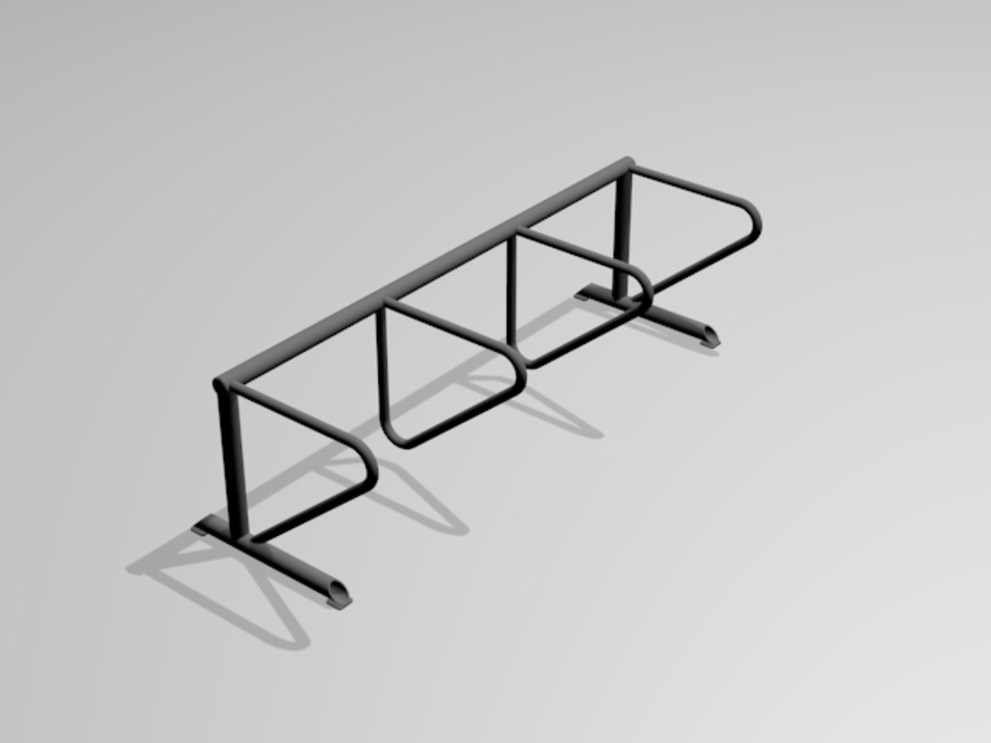 Bicycle Rack 3D Model - TurboSquid 1286323