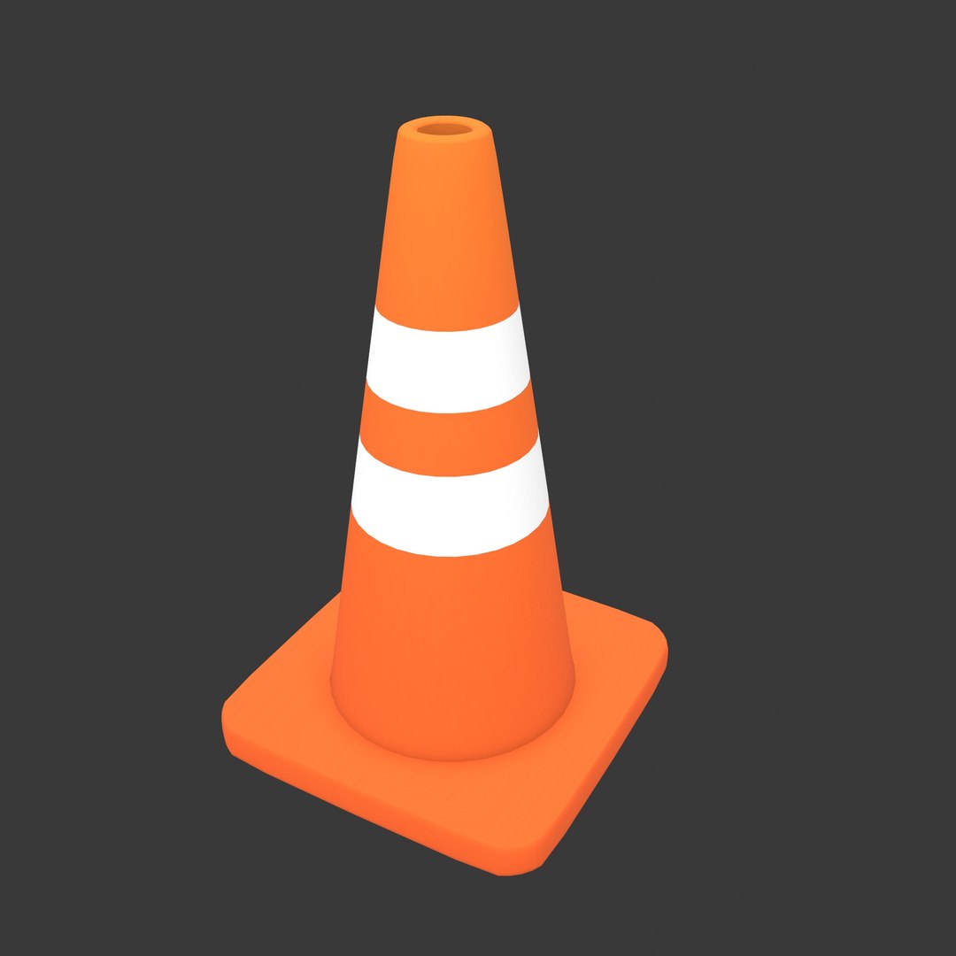 3D Traffic Cone Lowpoly - TurboSquid 1906814