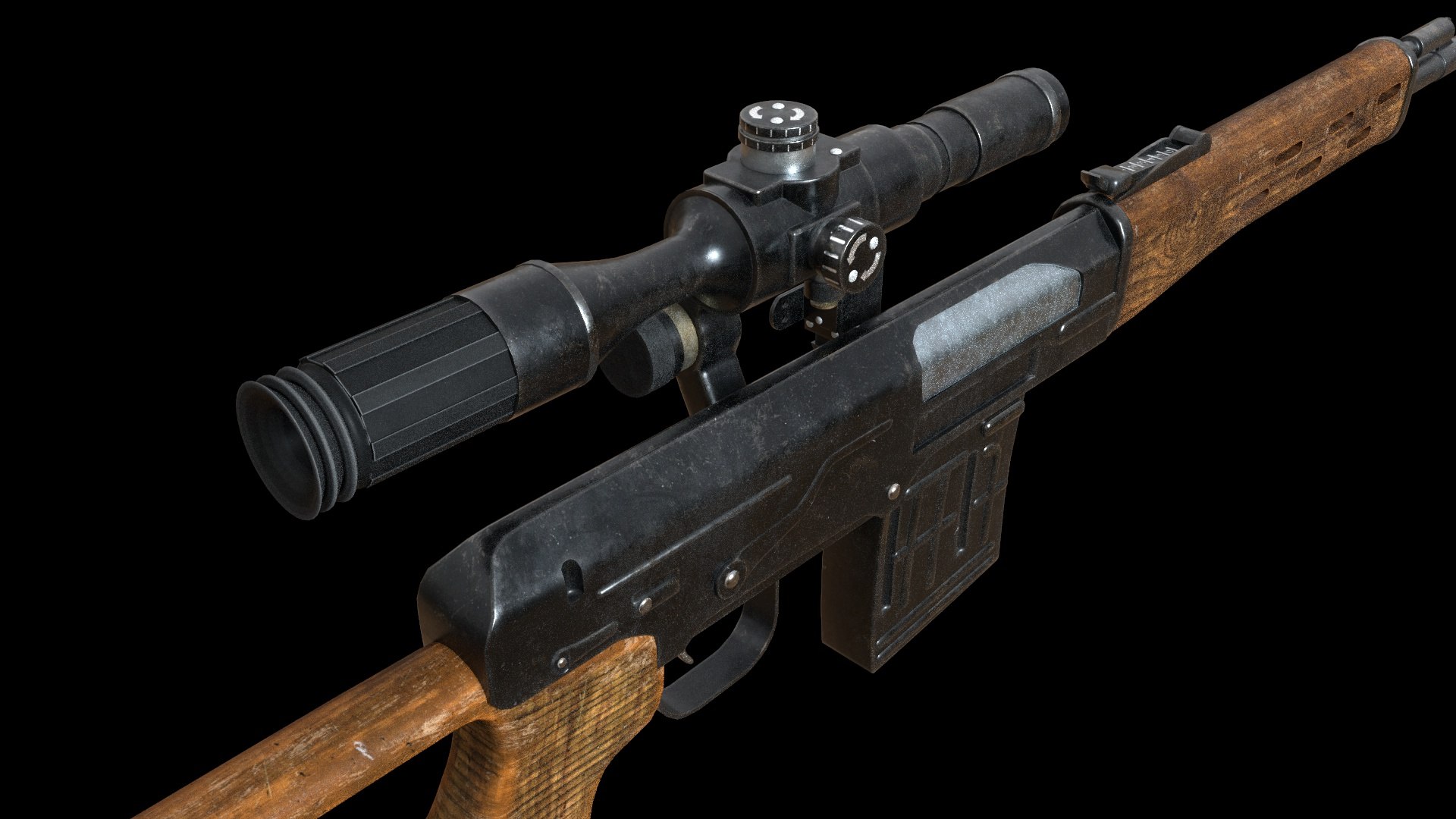3D Model Sniper Rifle Dragunov Svd - TurboSquid 2004964