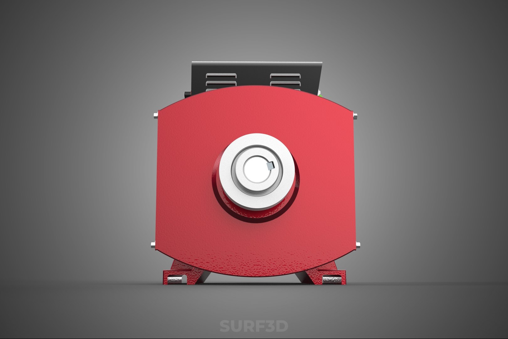 3D ELECTRICAL POWER GENERATOR MOTOR ALTERNATOR DYNAMO GENSET PULLEY ...