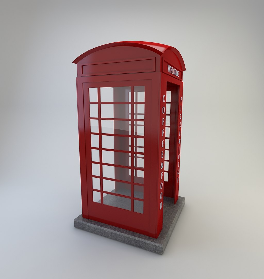 Telephone Cabin Door Model - TurboSquid 1281312