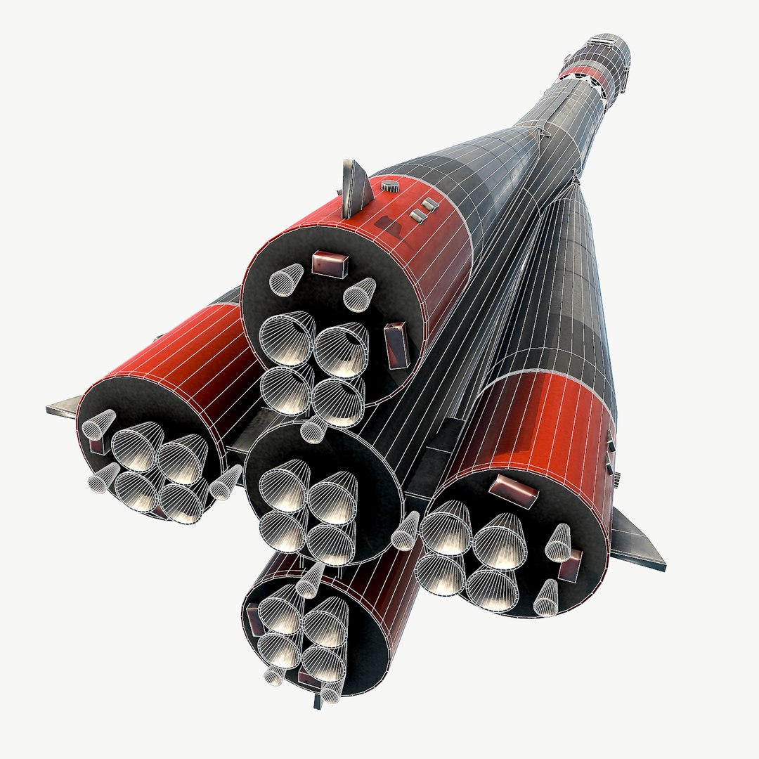 Space Rocket Soyuz 3d Model