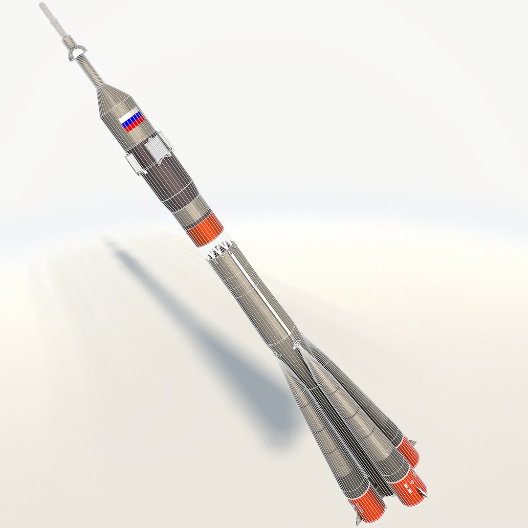 Space Rocket Soyuz 3d Model