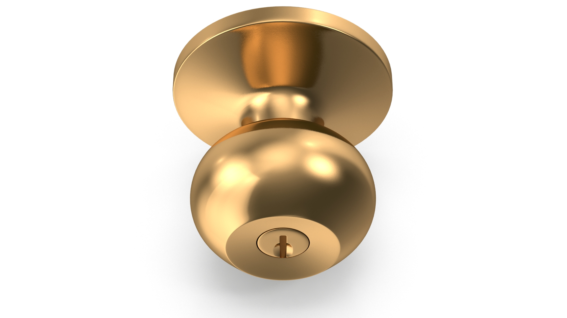 Door knob golden 3D - TurboSquid 1686561