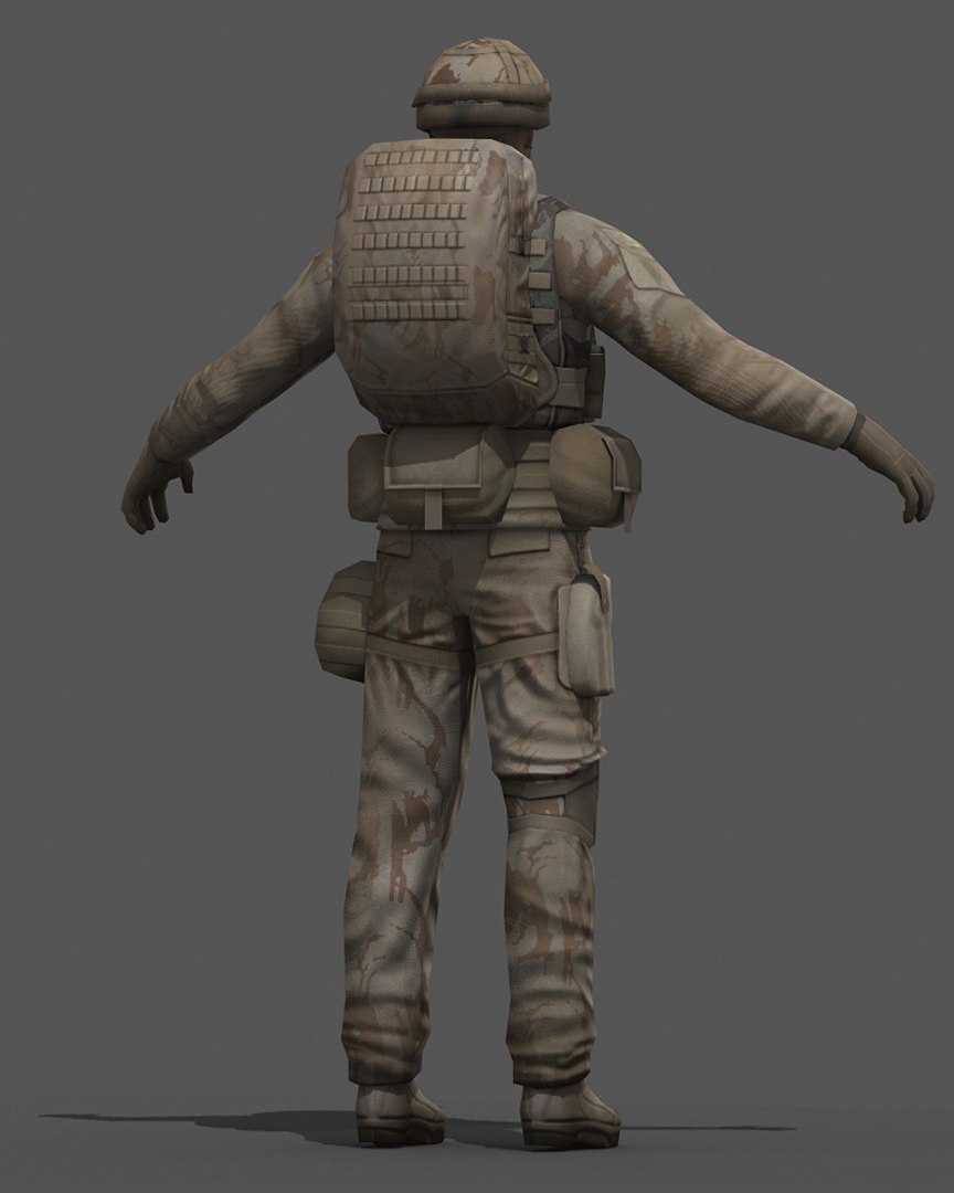 british soldier 3d max