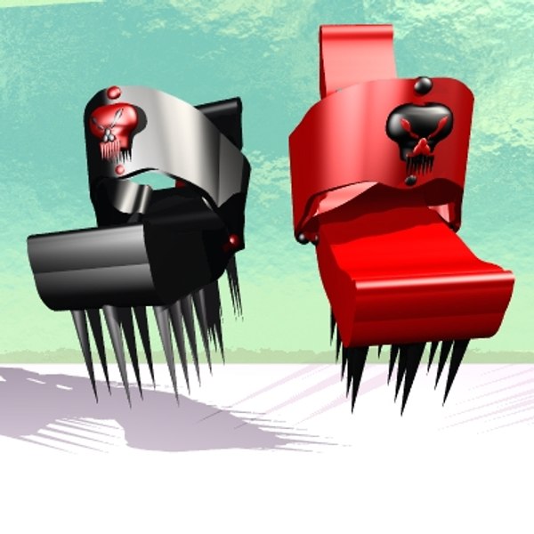 3d evil heel shoe model