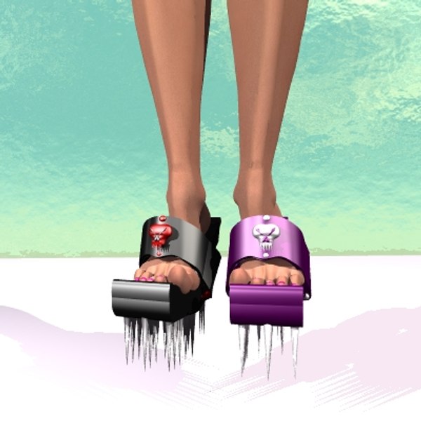 3d evil heel shoe model