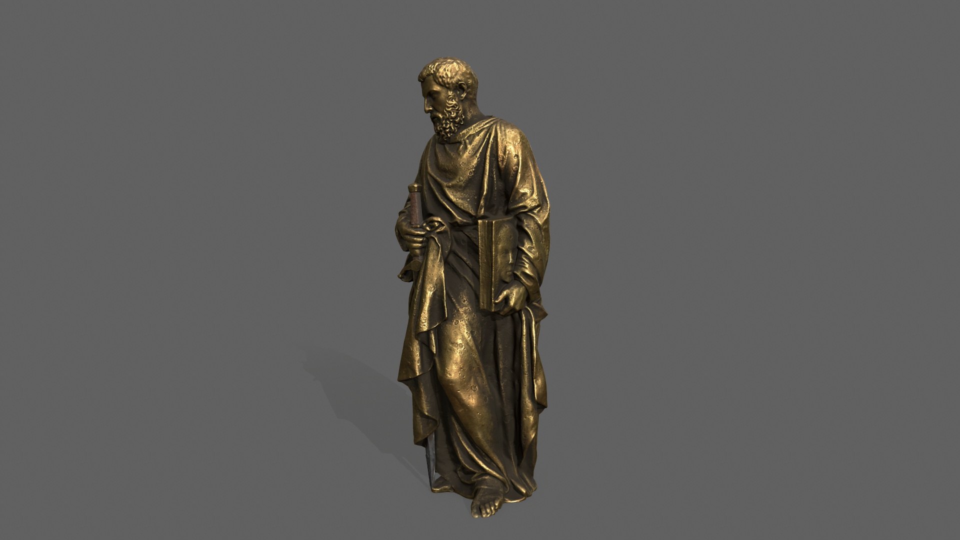 3D Old Man Statue Model - TurboSquid 1983931