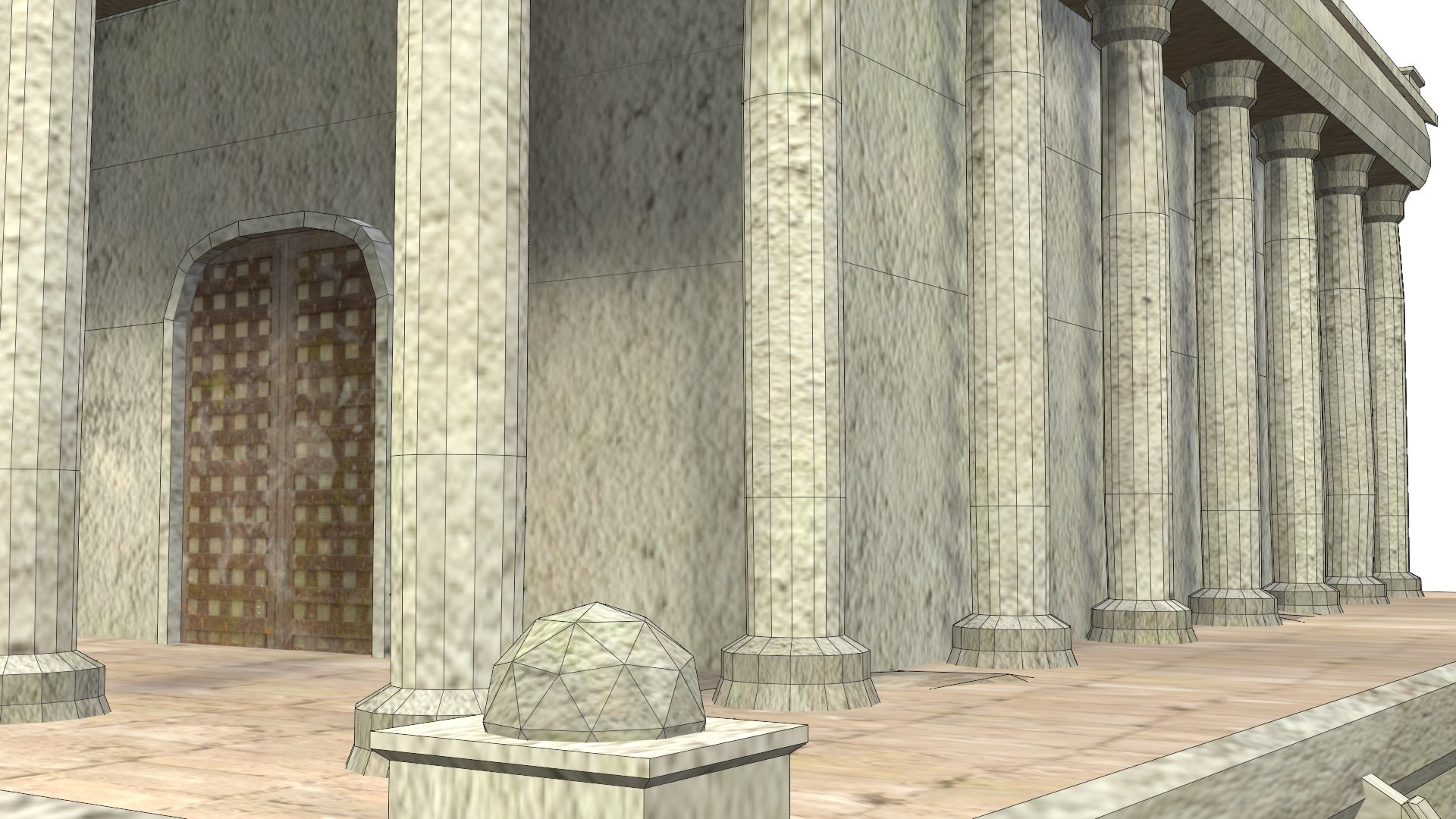3D Model - Roman Building - TurboSquid 1599953