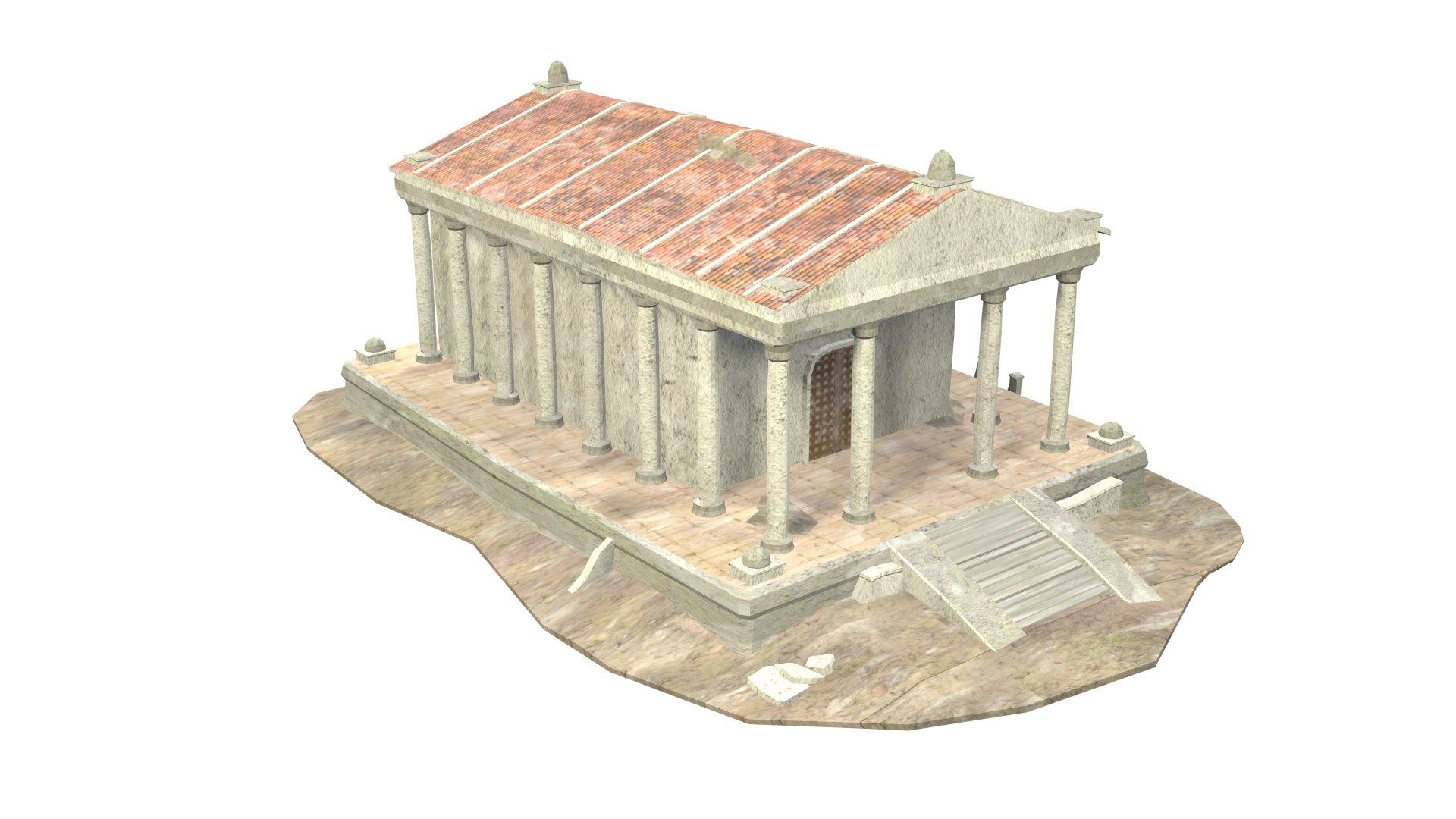 3D Model - Roman Building - TurboSquid 1599953