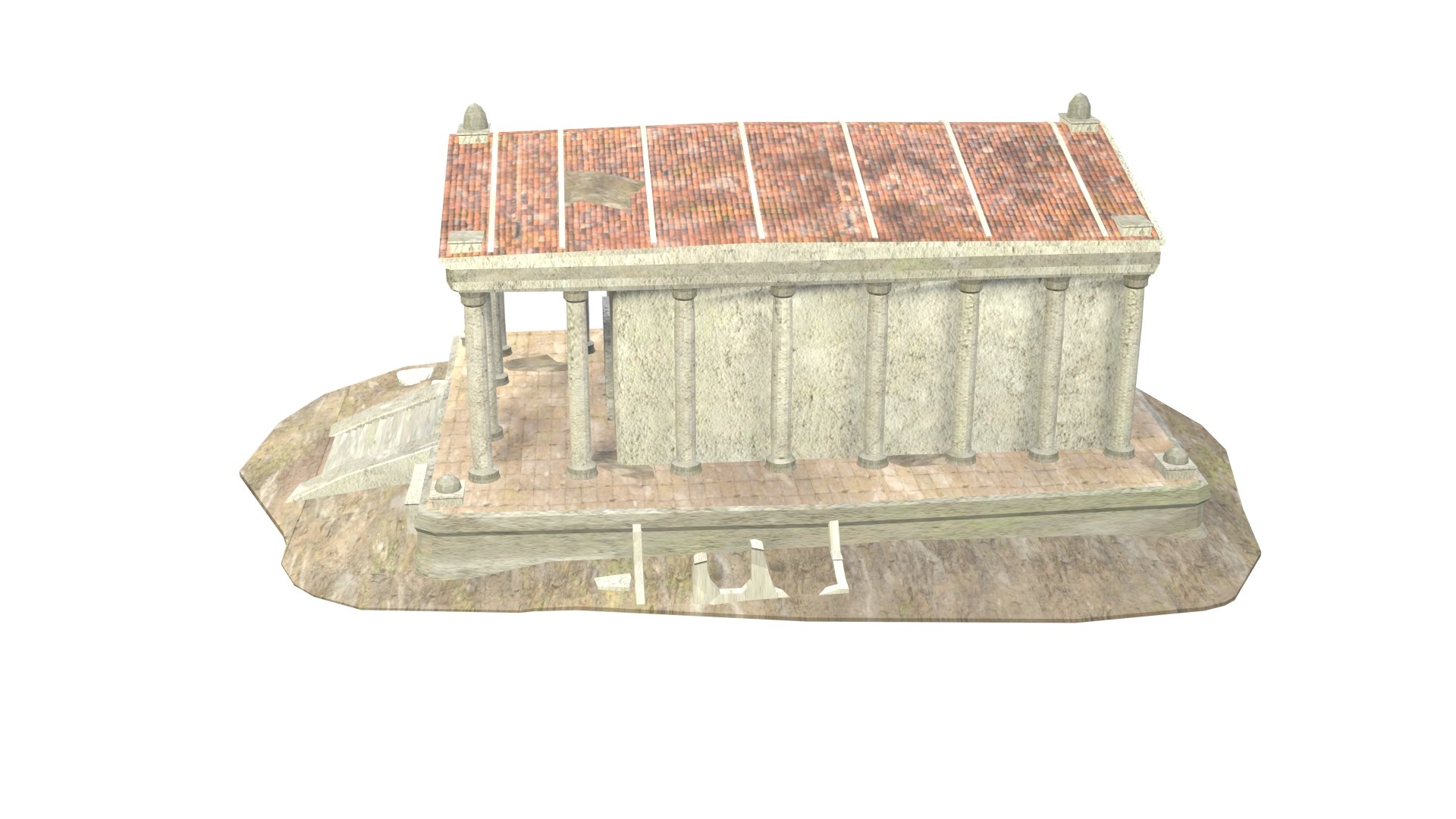 3D Model - Roman Building - TurboSquid 1599953