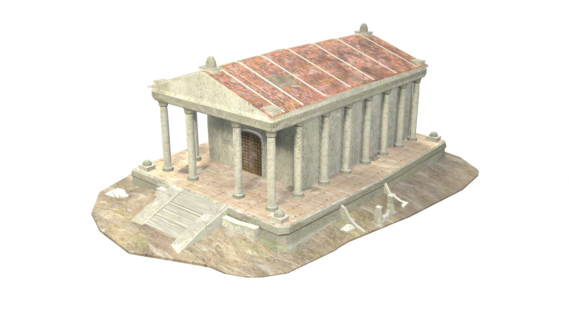 3D Model - Roman Building - TurboSquid 1599953