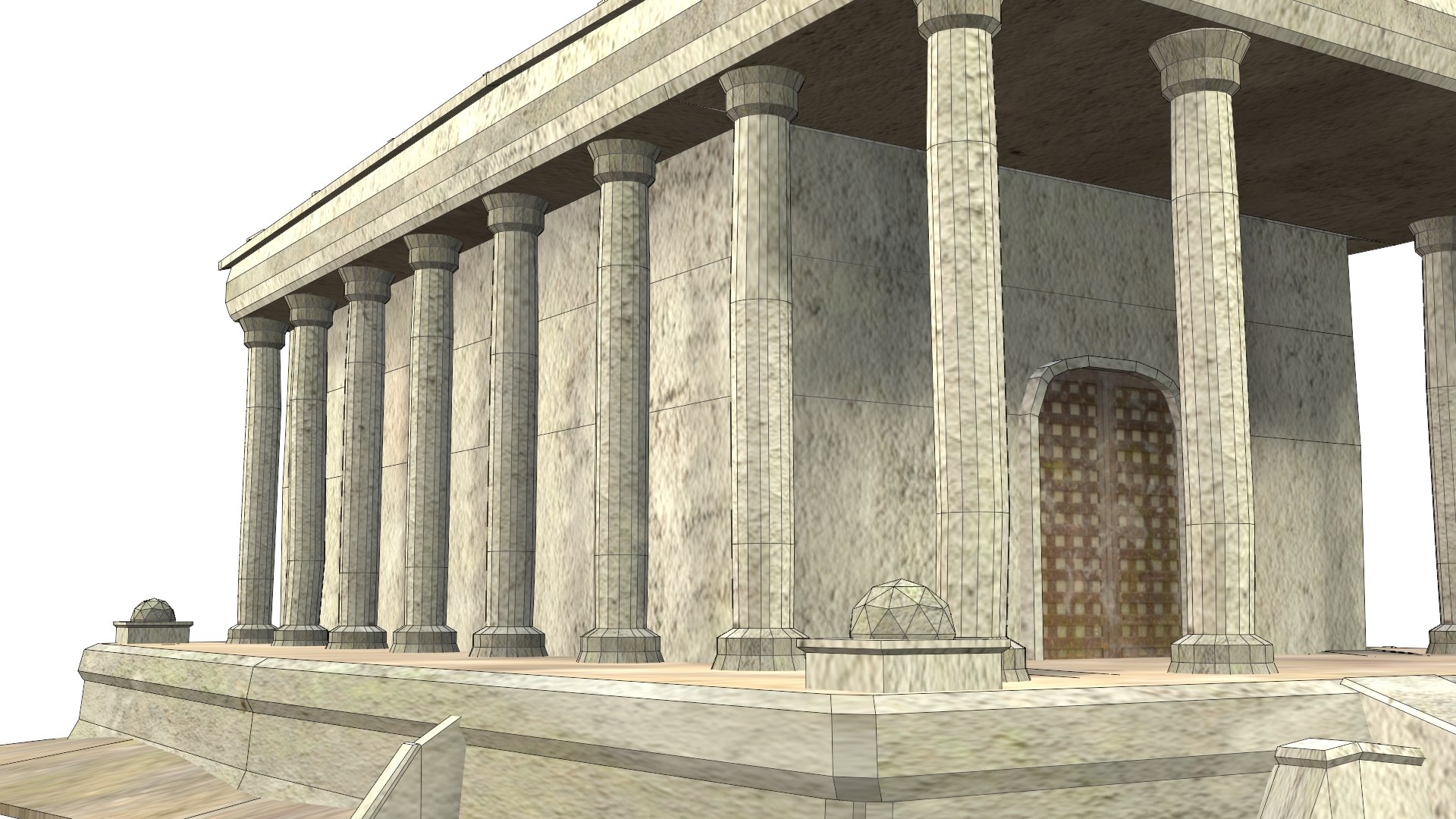3D Model - Roman Building - TurboSquid 1599953