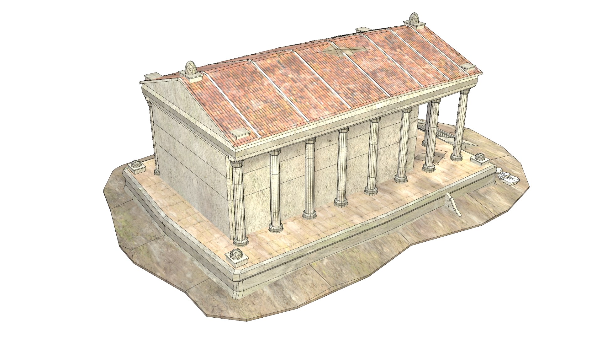 3D Model - Roman Building - TurboSquid 1599953
