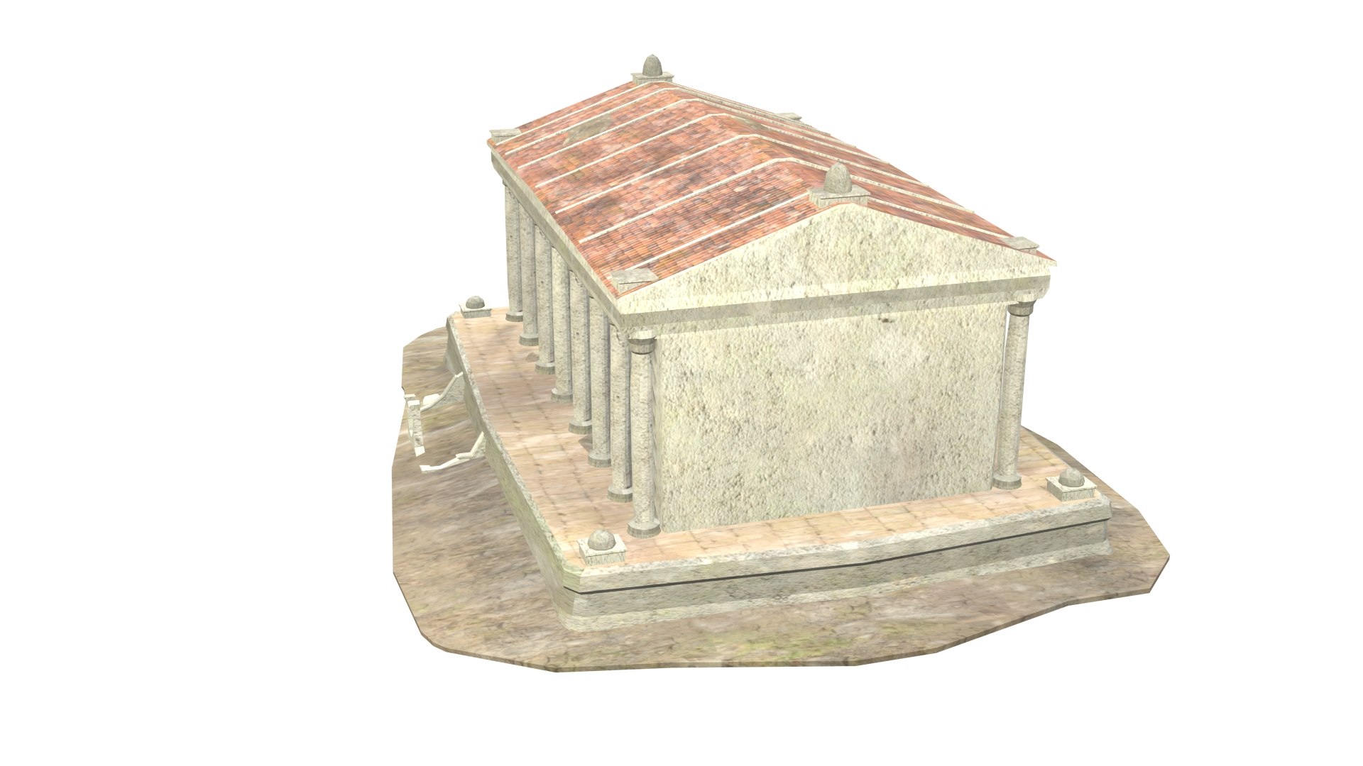 3D Model - Roman Building - TurboSquid 1599953
