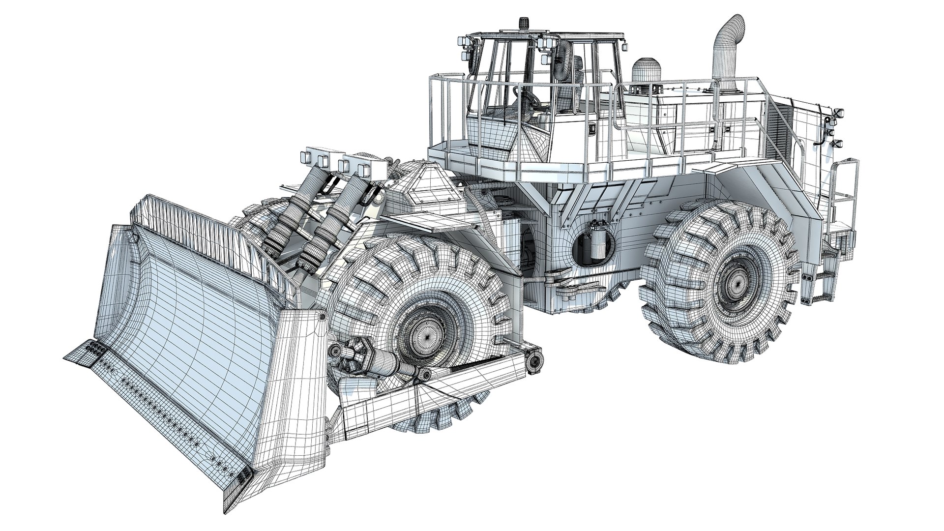 3D wheel dozer model - TurboSquid 1540137