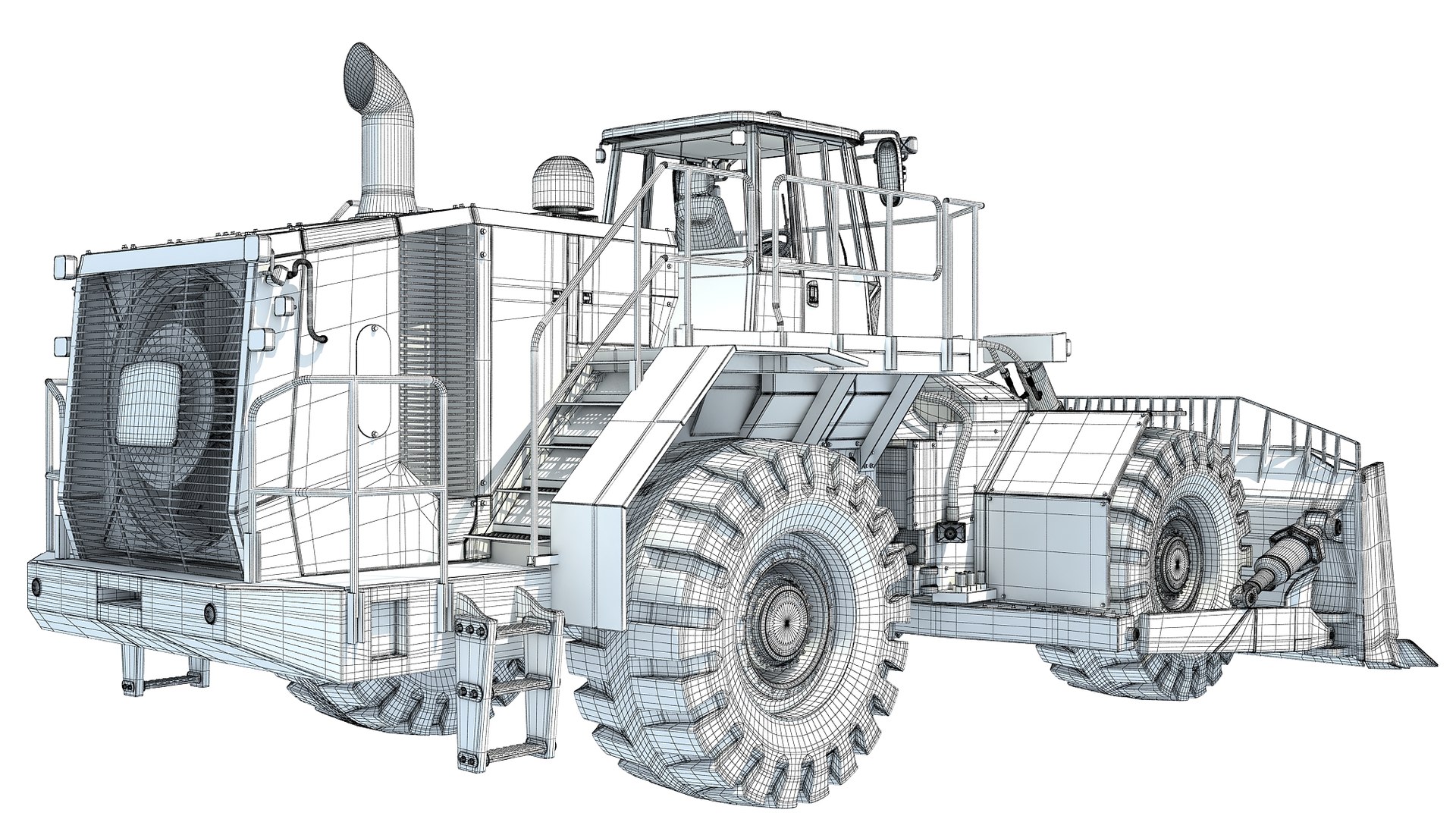 3D wheel dozer model - TurboSquid 1540137