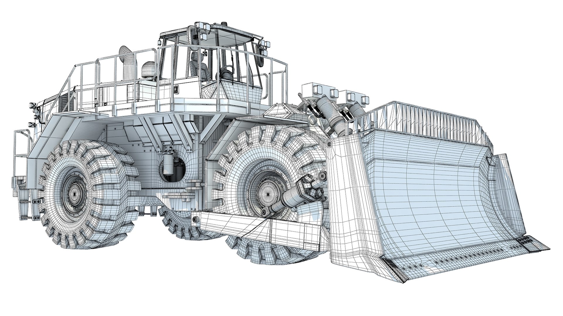 3D wheel dozer model - TurboSquid 1540137