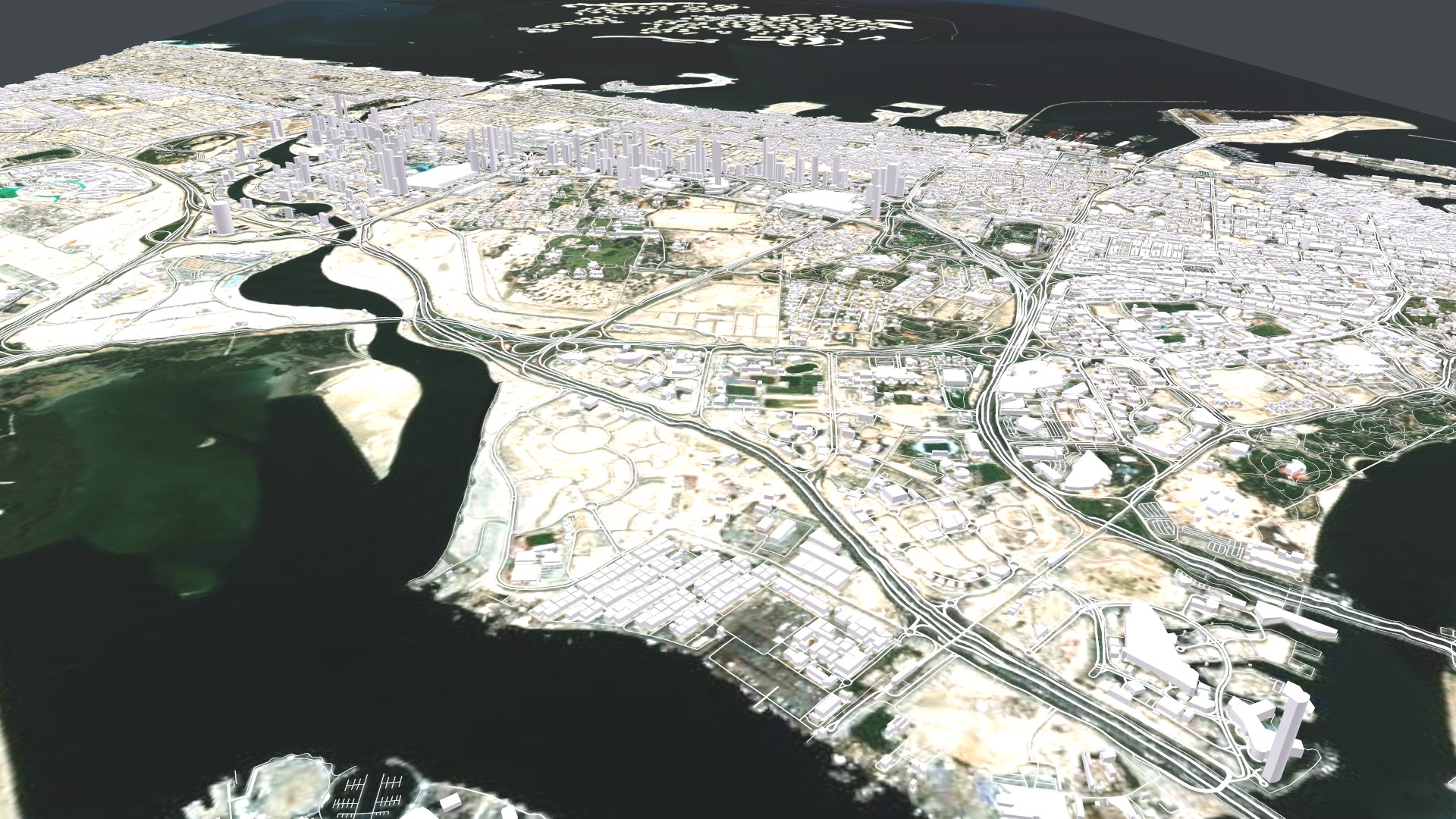 3D Cityscape Dubai United Arab Emirates - TurboSquid 1759435