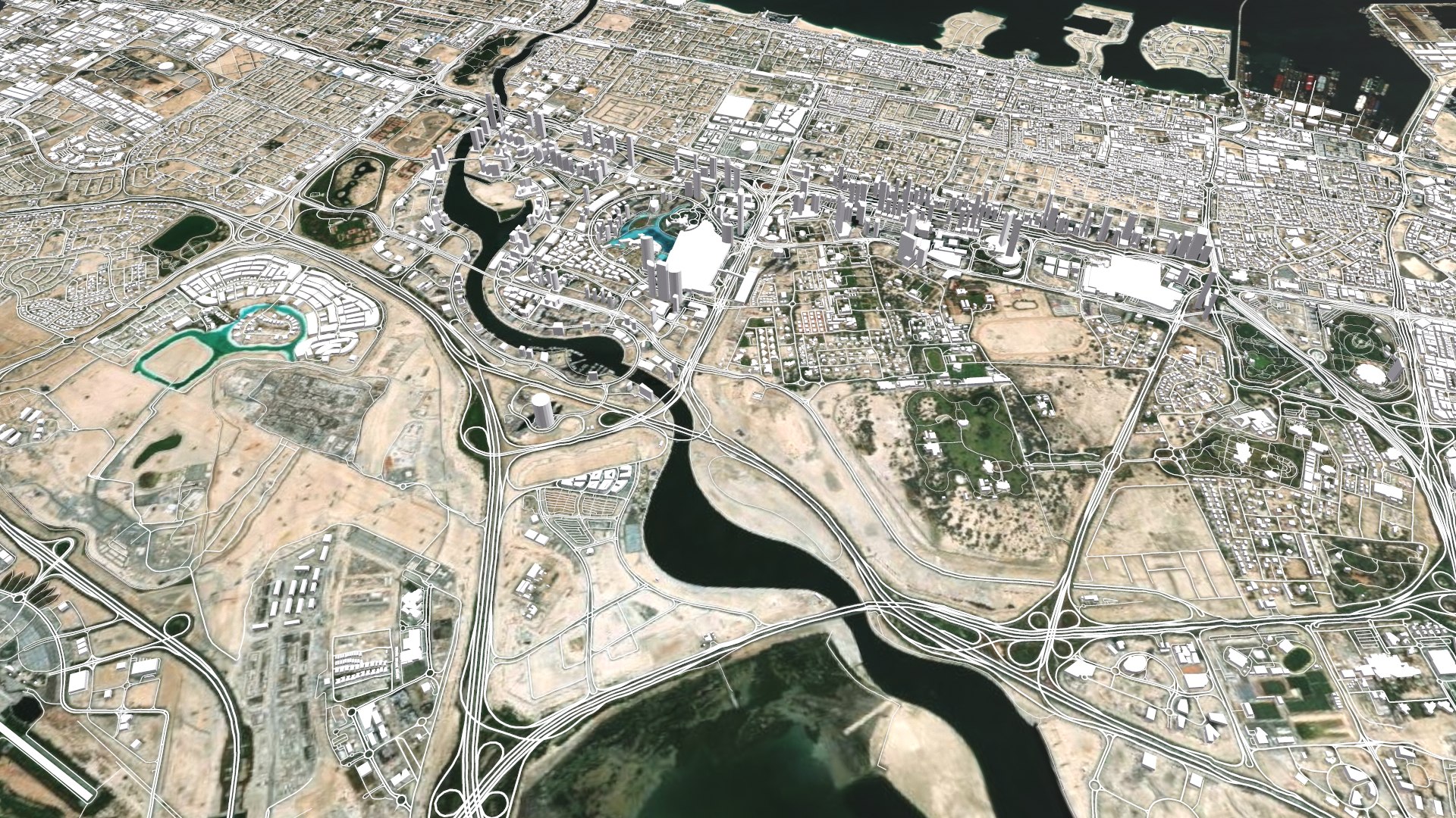 3D Cityscape Dubai United Arab Emirates - TurboSquid 1759435