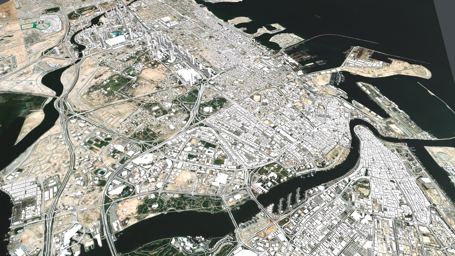 3D Cityscape Dubai United Arab Emirates - TurboSquid 1759435